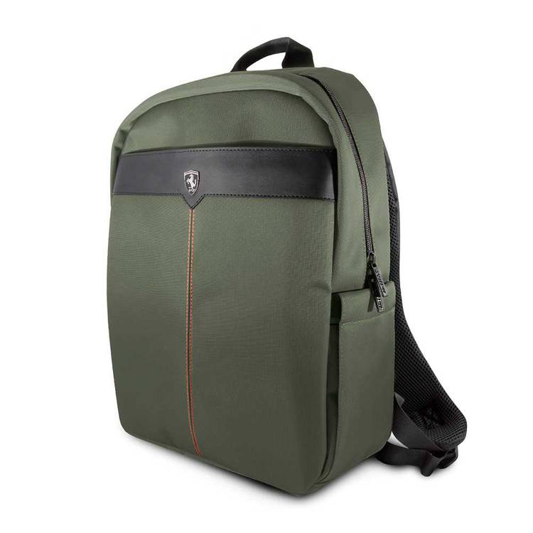 CG Mobile Ferrari Nylon Metal Logo Off Track Backpack 15" with Charging ...