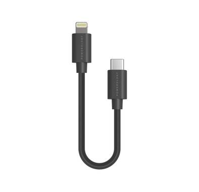 Powerology USB C, Lightning Cable 25m Black | USB PD-Compatible Charger ...