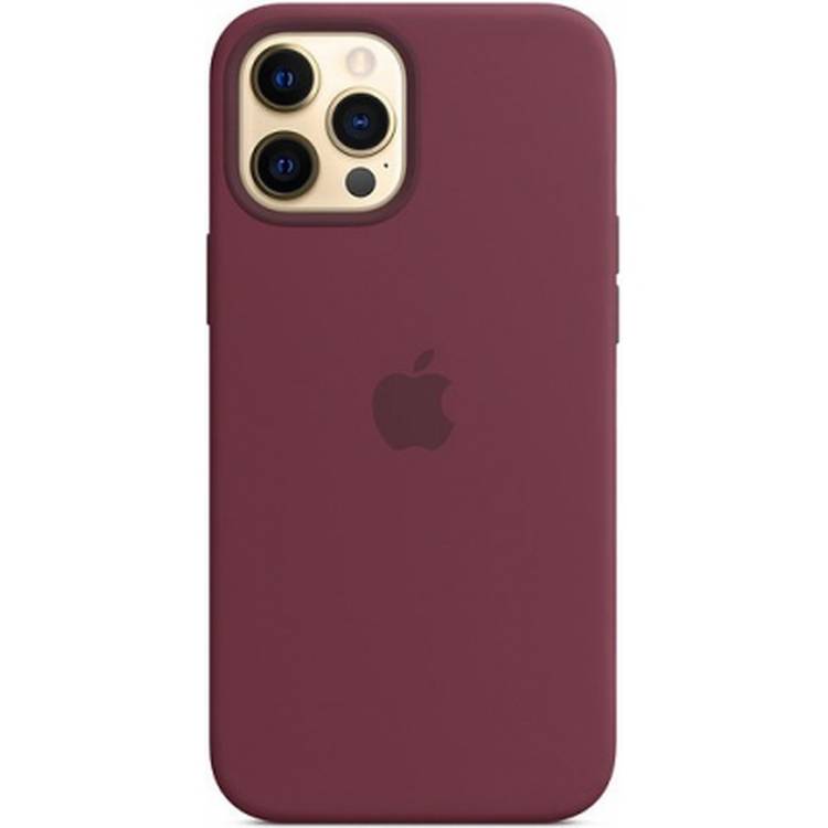 Apple iPhone 12 | 12 Pro (6.1") Silicone Case with MagSafe - Plum (MHL23)
