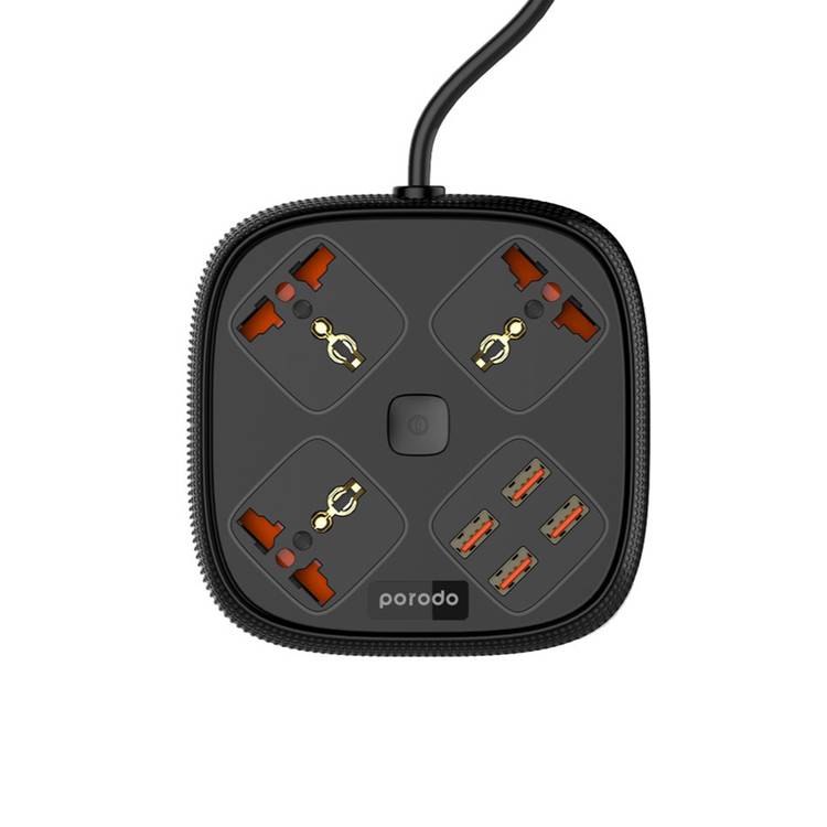 Power Socket Strip with 4 USB 3 Sockets & 3 Universal Power Sockets (PD ...