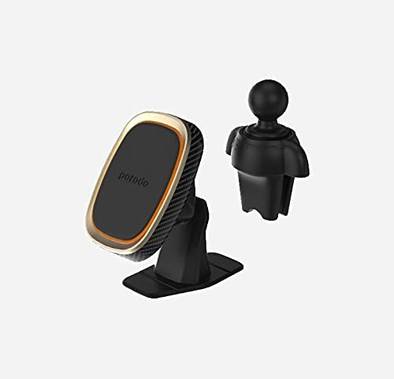 Porodo Car Mount | Universal 360° Rotate | Aluminum Magnetic (PD-AVU2M-GD)