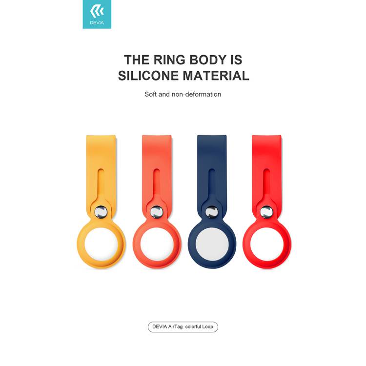 Devia Silicone AirTag Loop, Anti-Lost Holder, Anti-Scratch Case ...