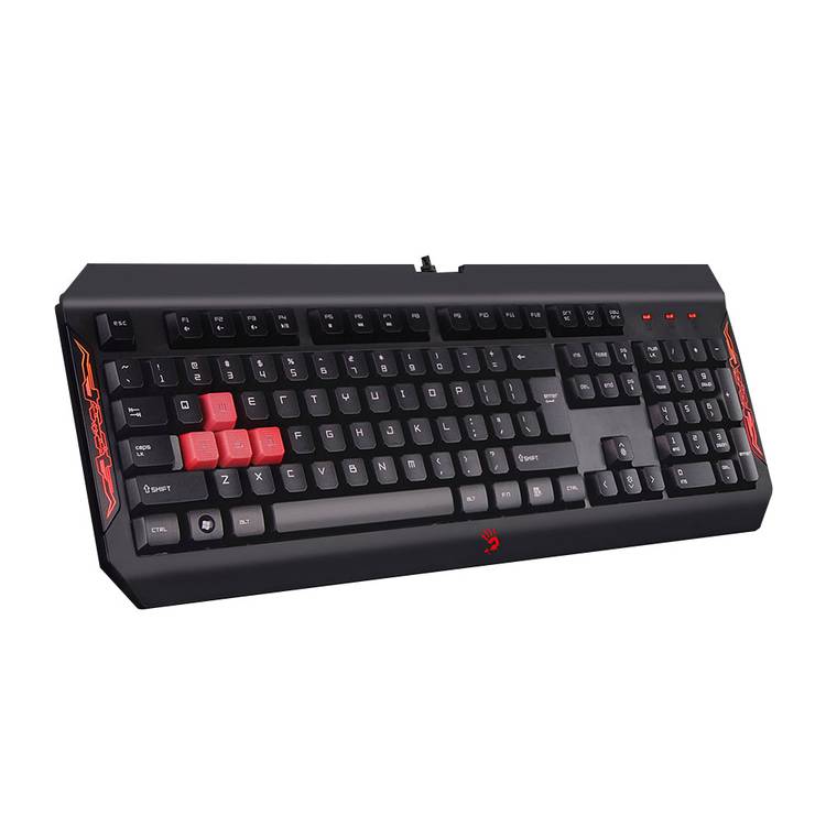 Bloody Blazing Gaming Keyboard - Multimedia Hot Key - 5 Levels LED (Q100)
