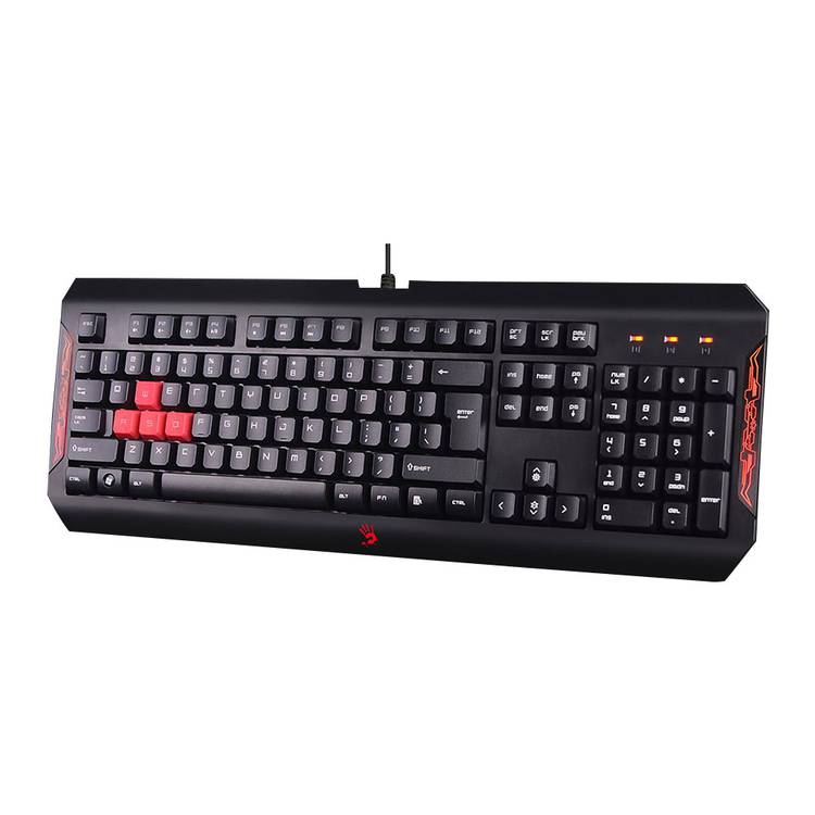 Bloody Blazing Gaming Keyboard - Multimedia Hot Key - 5 Levels LED (Q100)