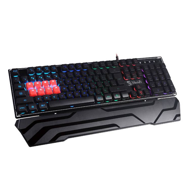 Bloody Mechanical Gaming Keyboard with Rainbow Backlight & Brown ...