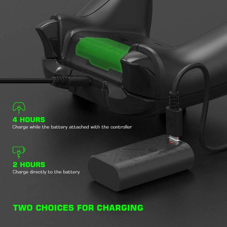 GameSir X100 Controller Battery Pack, 2 pcs 1600mAh Rechargeable ...