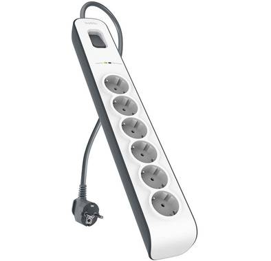 Belkin Surge Master Protector 6 Outputs with 2m Power Cable EU, Surge ...