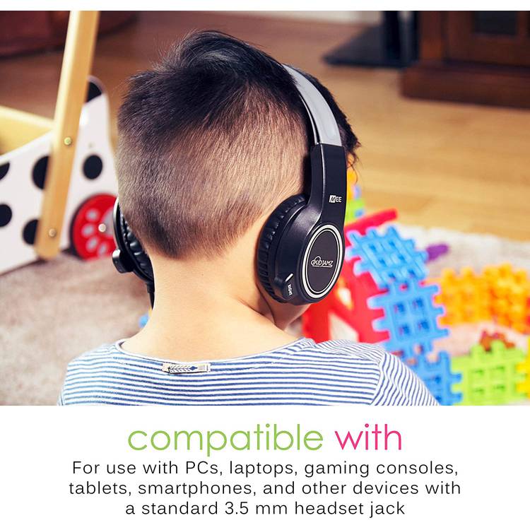 MEE Audio KidJamz Kids Headphone with Built-In Boom Microphone & Volume ...