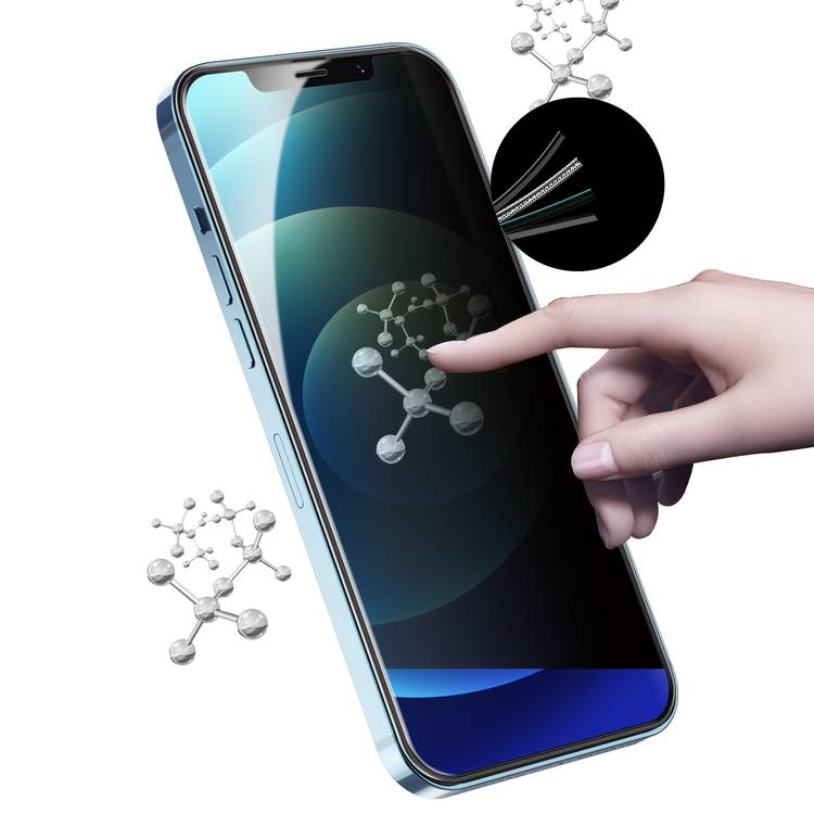 Green 3D Forte Privacy Glass Full Curved Screen Protector Compatible ...