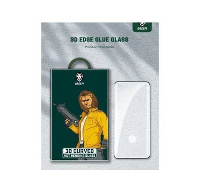 Green 3D Curved Round Edged Glass Screen Protector, Case Friendly ...