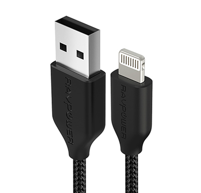 RAVPower Kevlar Braided Cable for Fast Charging Connectors (RP-CB011-BK)