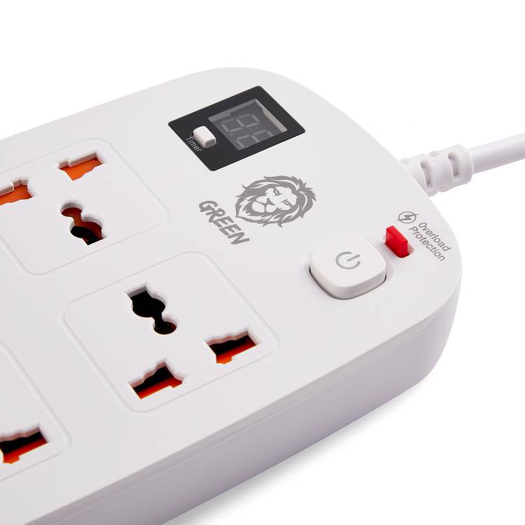 Green Lion Multiport Smart Power Socket in UAE | 2 USB-A, 2 USB-C & 4 ...