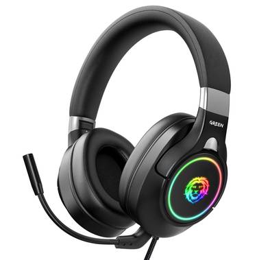 Professional Gaming Headphones with RGB Lighting and Microphone ...