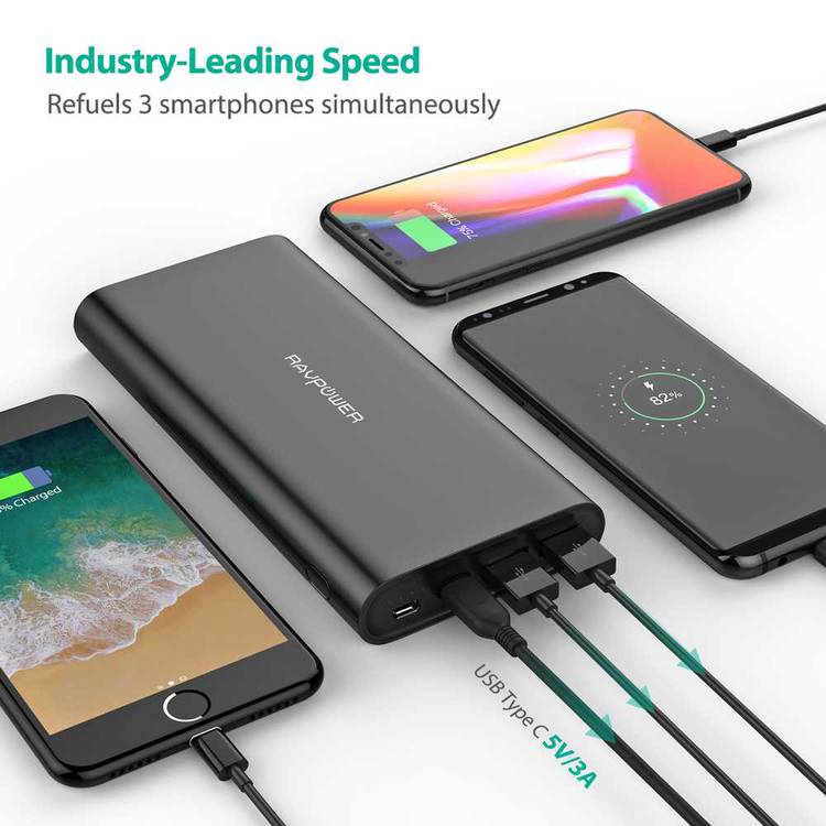 RAVPower Ace Series Portable Charger Power Bank 26800mAh with Dual ...