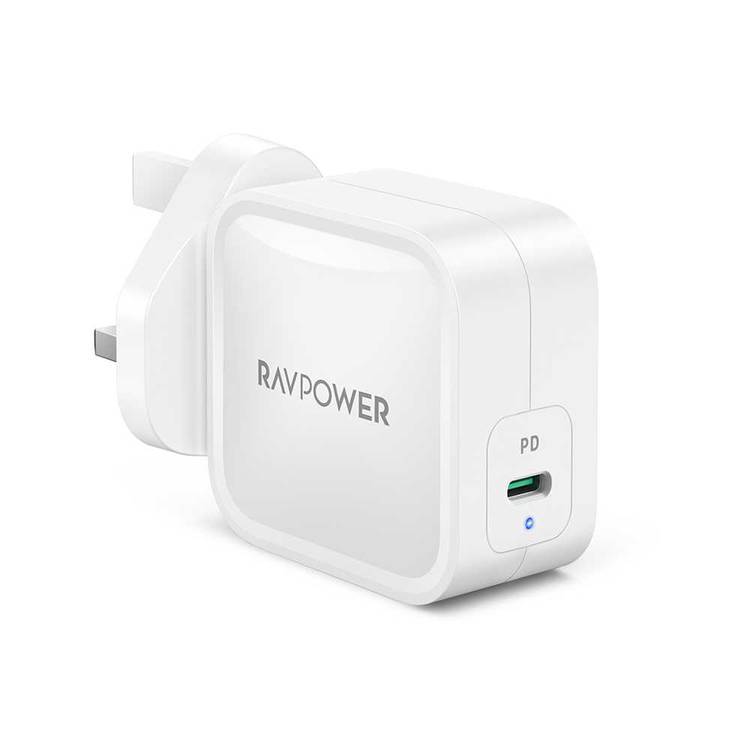 RAVPower 61W PD Pioneer GaN Wall Charger - Fast Charging UK Adapter (RP ...