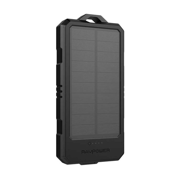RAVPower 15000mAh Portable Solar Charger | iSmart 1A Port | Black (RP ...