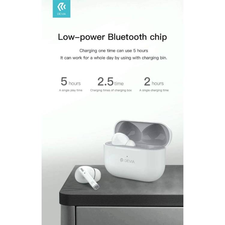 Devia Joy A5 Series TWS Wireless Earphone with Touch Operation - Pure ...