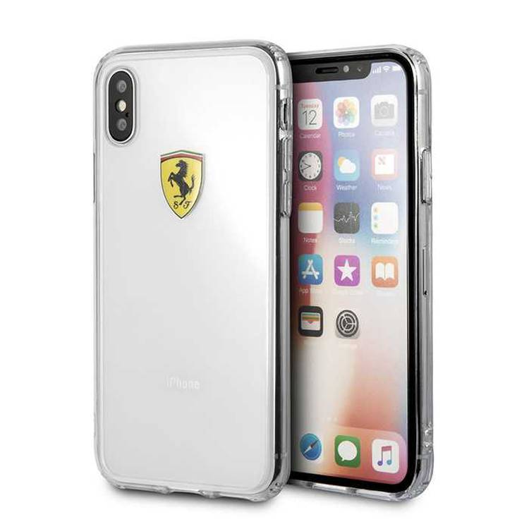 iPhone X Case CG Mobile Ferrari FESTRHCPXTR iPhone X Case- Transparent ...