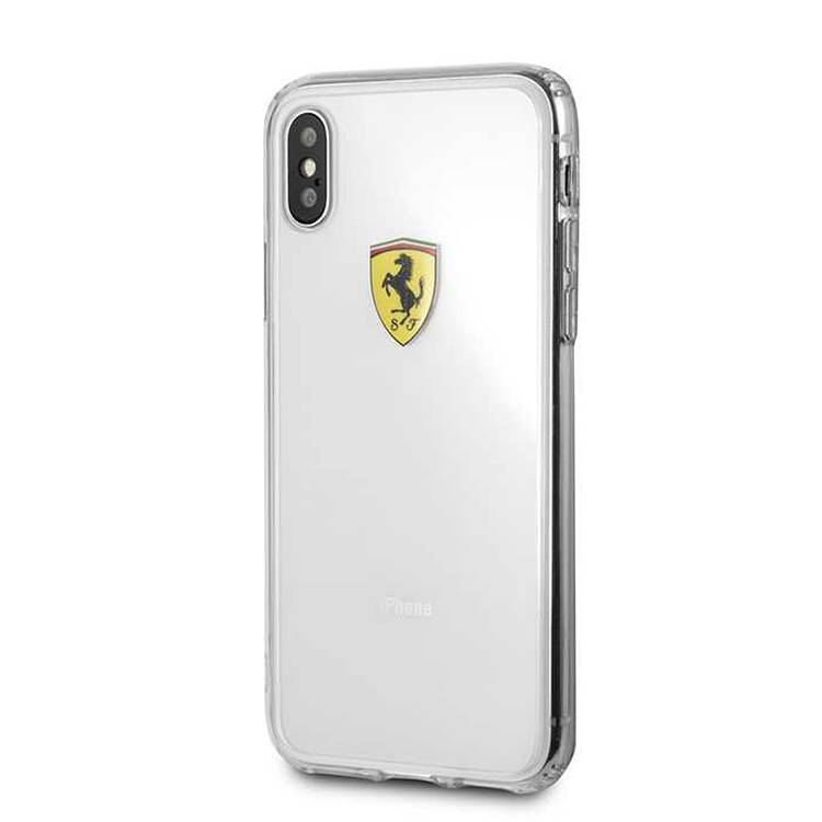 iPhone X Case CG Mobile Ferrari FESTRHCPXTR iPhone X Case- Transparent ...