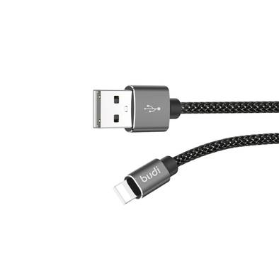 Budi Charge / Sync Cable 2.4A Aluminum Shell USB 2.0 Via Lightning Cable