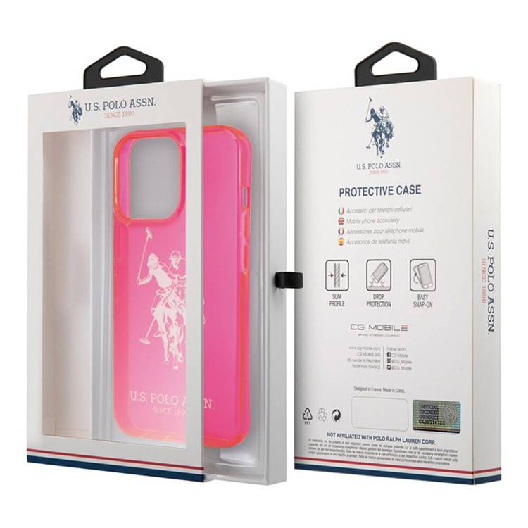US Polo Assn Full TPU DH Logo Flou Case for iPhone 13 ( 6.1 ) - Pink ...