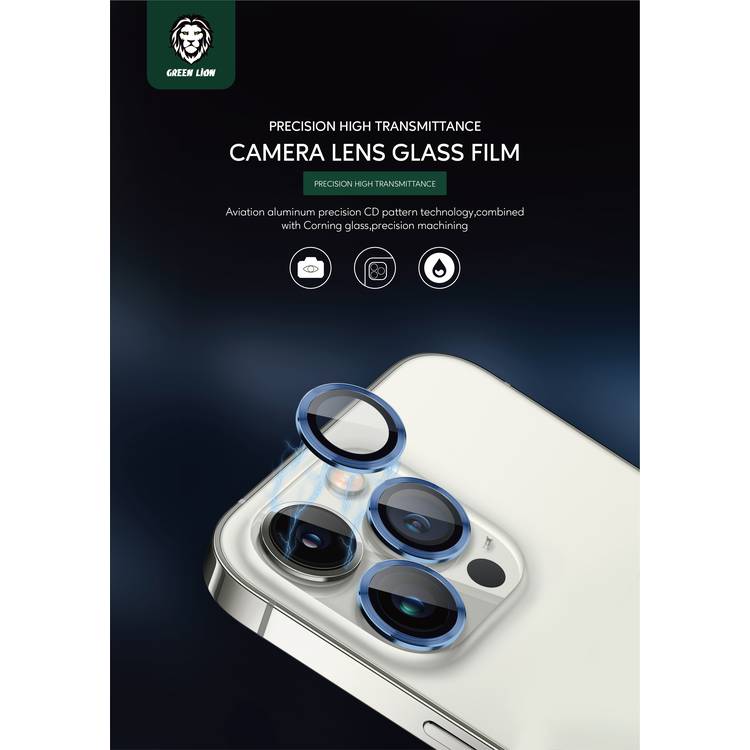 Green Anti-Glare Camera Glass Protector for iPhone 13 Pro / Pro Max ...