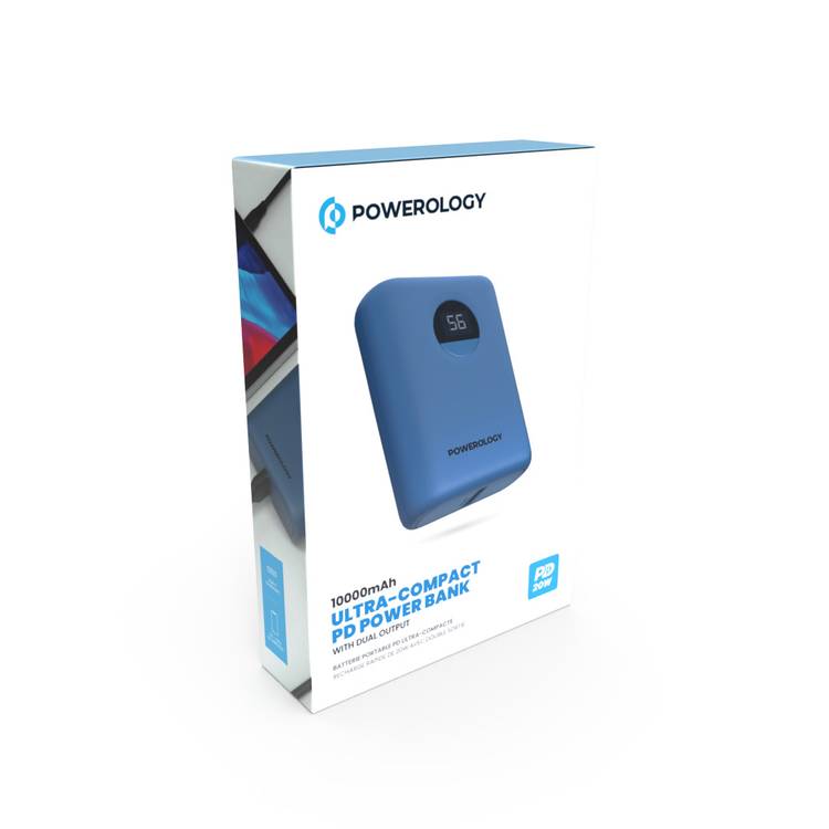 Buy Powerology 10000mAh Power Bank with PD20W USB-C and QC 3.0 USB-A in ...