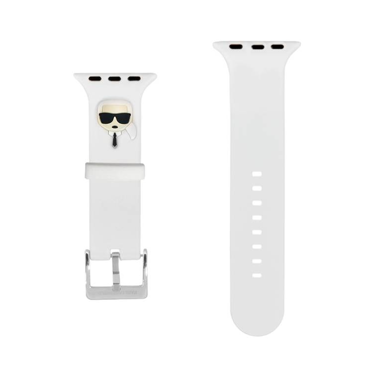 Karl Lagerfeld Strap Silicone Karl Head Logo-White (KLAWLSLKW)