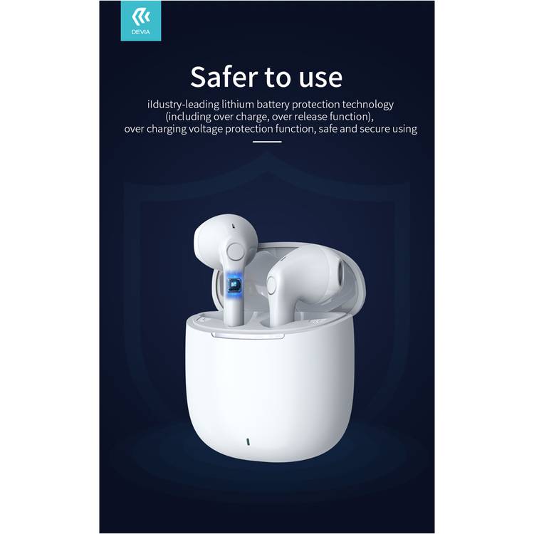 Devia Kintone Series Joy A13 TWS Wireless Earphone (362002-WH)