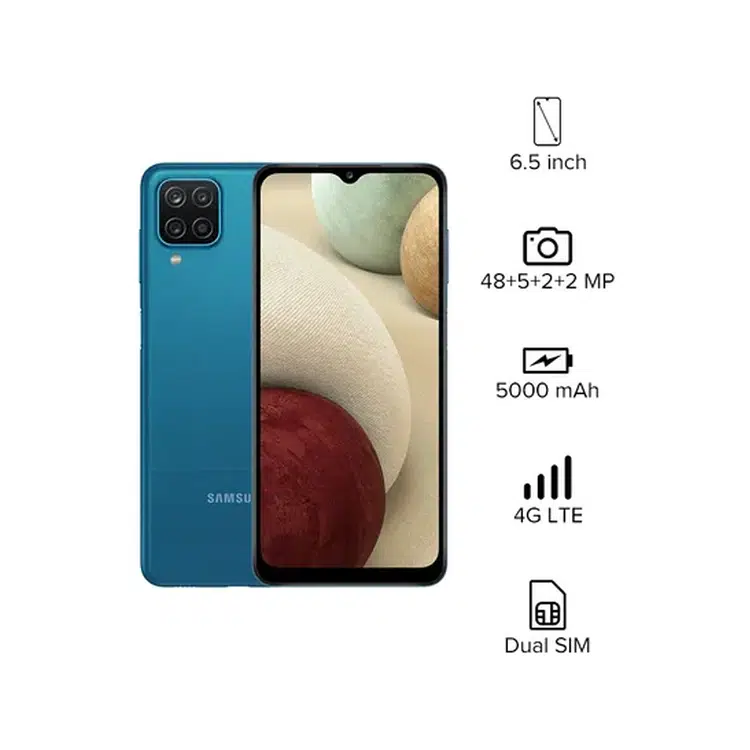 Galaxy A12 Dual SIM Blue 4GB RAM 64GB 4G LTE , 48MP Main Camera ...