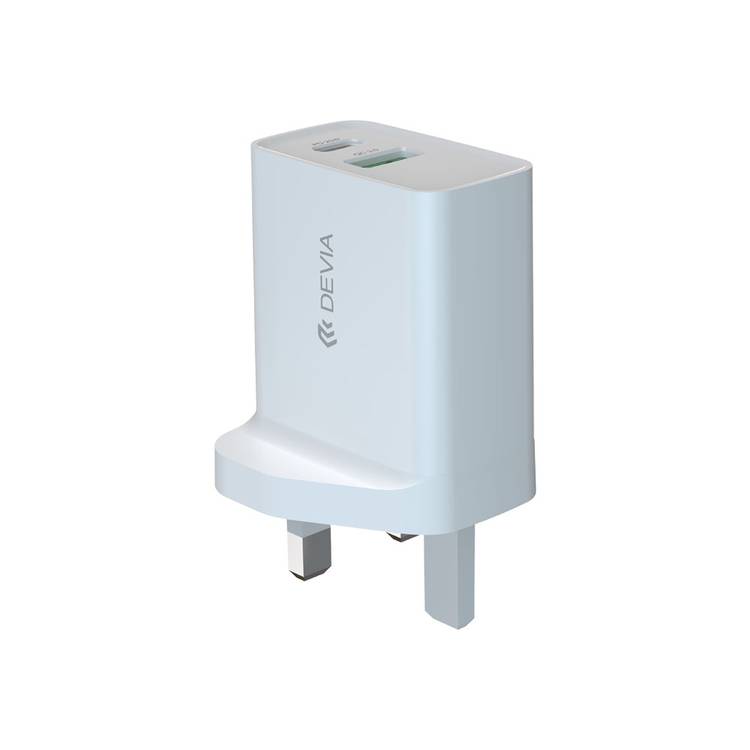 Devia Smart Series PD & QC Quick Charger UK 20W (350641-WH) Devia Smart Series PD & QC Quick Charger UK 20W (350641-WH)