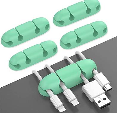 Ahastyle Silicone Multipurpose Cable Clips/Organizers Desktop Organizer ...