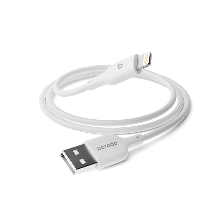 Shop Porodo Blue PVC Lightning Cable in UAE | USB-A to Lightning ...