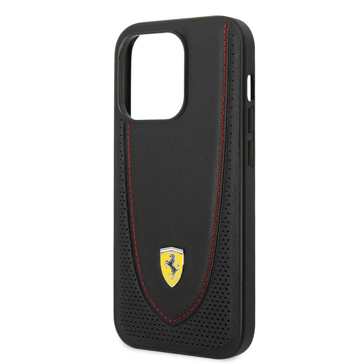 CG Ferrari Magsafe Genuine Leather Hard Case for iPhone 14 Pro ...
