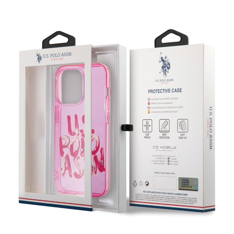 Shop USPA PC/TPU Transparent Case With Graffiti Logo in UAE | Pink ...