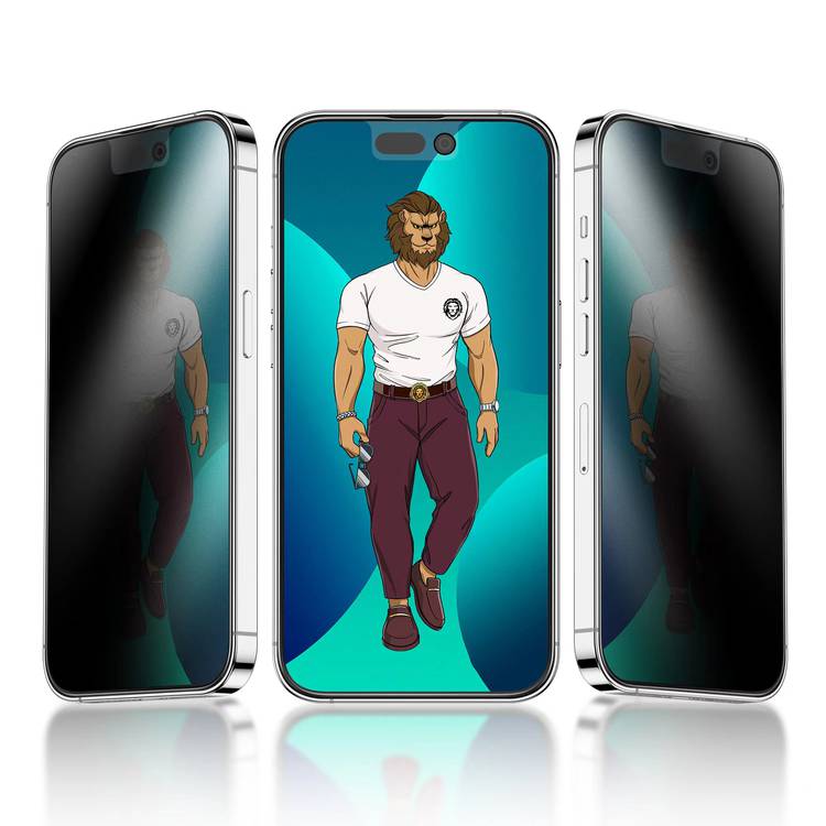 HD Glass Green Lion 3D AG/Matte Privacy Glass Screen Protector for ...