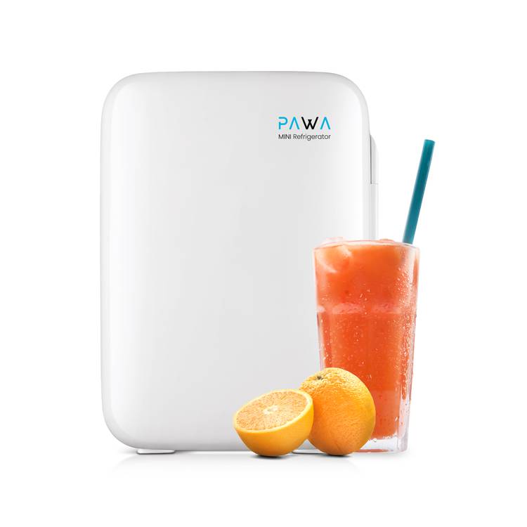 Compact PAWA Mini Fridge with Cooling & Heating Effects (PW10LMR-WH)