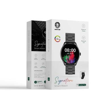Green Lion Signature Smart Watch - Black | Runbazaar (GNSIGSWBK)