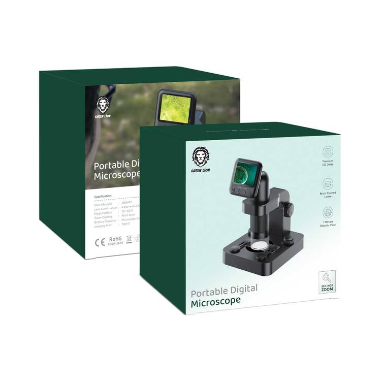 Portable Digital Microscope 100x Zoom | Runbazaar (GNPDGMICSPBK)