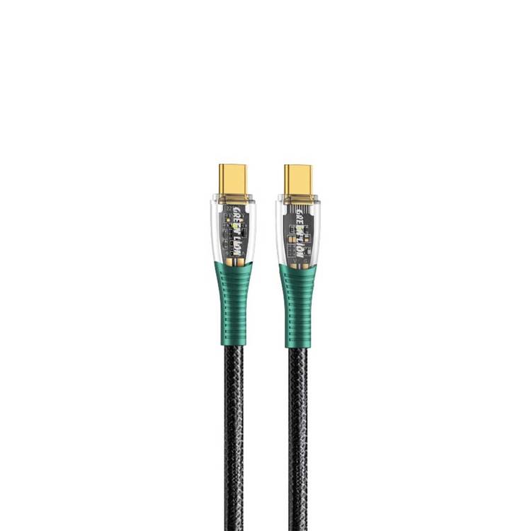 USB-C to Type-C Cable – Transparent, 1-Meter, 5Gbps, 60W (GNTSCTYC1MBK)
