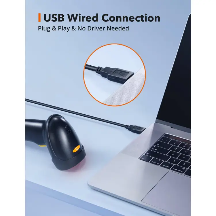 Taotronics USB Barcode Scanner - Black (TT-BS003)