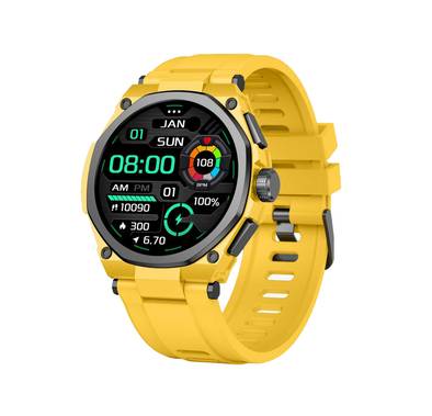 Green Lion Grand Smart Watch with Yellow Case in UAE | 1.46" TFT, 3-5 ...
