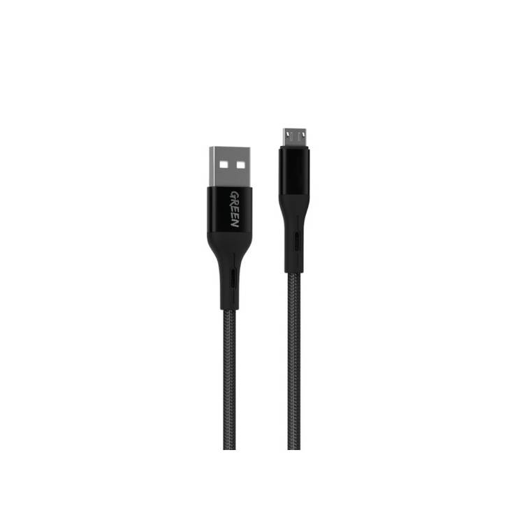 Shop Green Lion USB-A to Micro USB Braided Charging Cable 1M (GNCBAMIC1MBK)