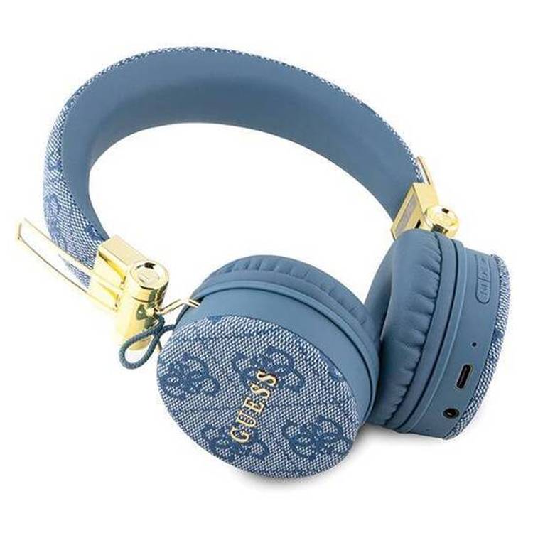 Shop Guess Wireless Headphones 4G PU Leather with Metal Logo (GUBH704GEMB)