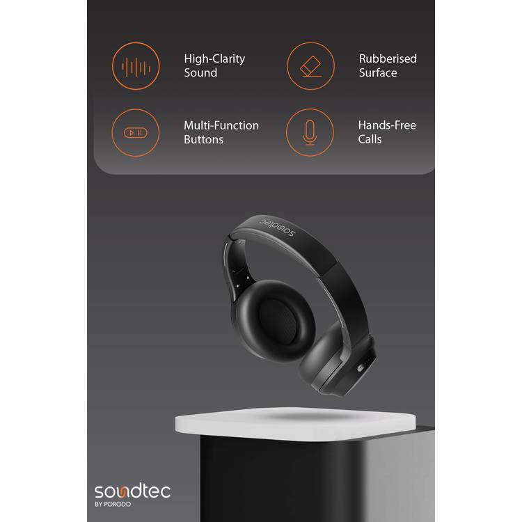 Shop Porodo Soundtec Hush Wireless Over-Ear ANC Headphone Shop Porodo Soundtec Hush Wireless Over-Ear ANC Headphone