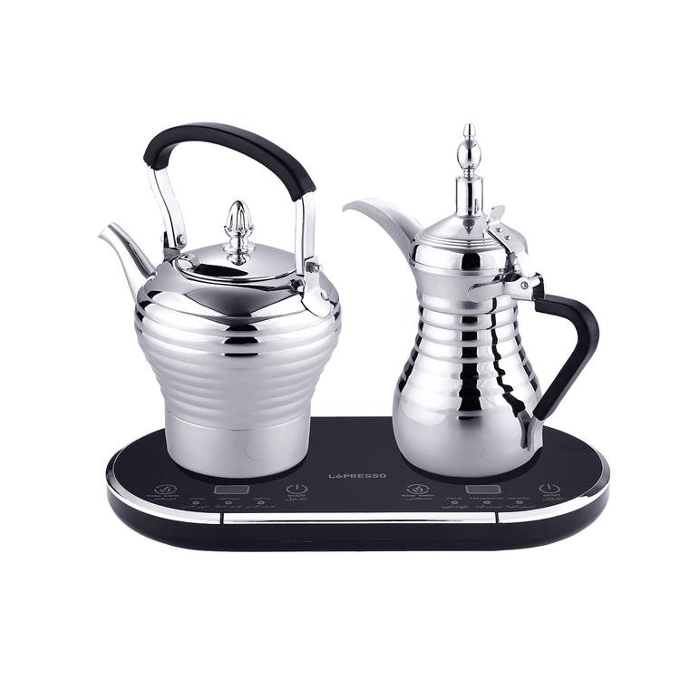 Order LePresso Electrical Silver Dallah for Arabic Coffee and Tea with ...