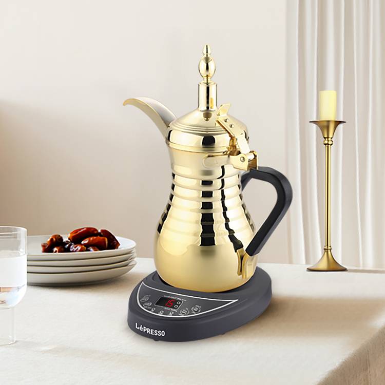 Buy LePresso Arabic Coffee & Tea Dallah in UAE | 750ml, 800W - Gold ...