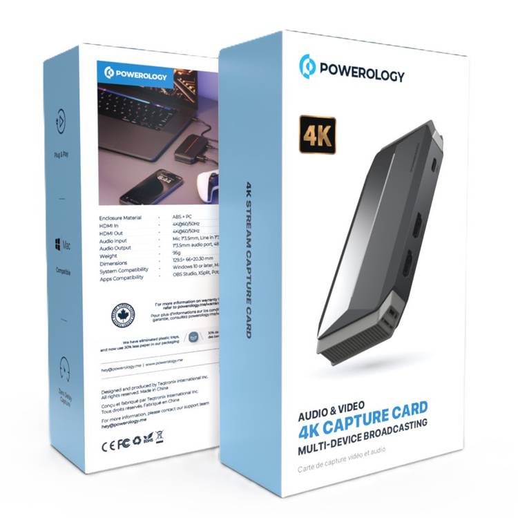 Buy Powerology Audio and Video Capture Card 4K Multi Device ...