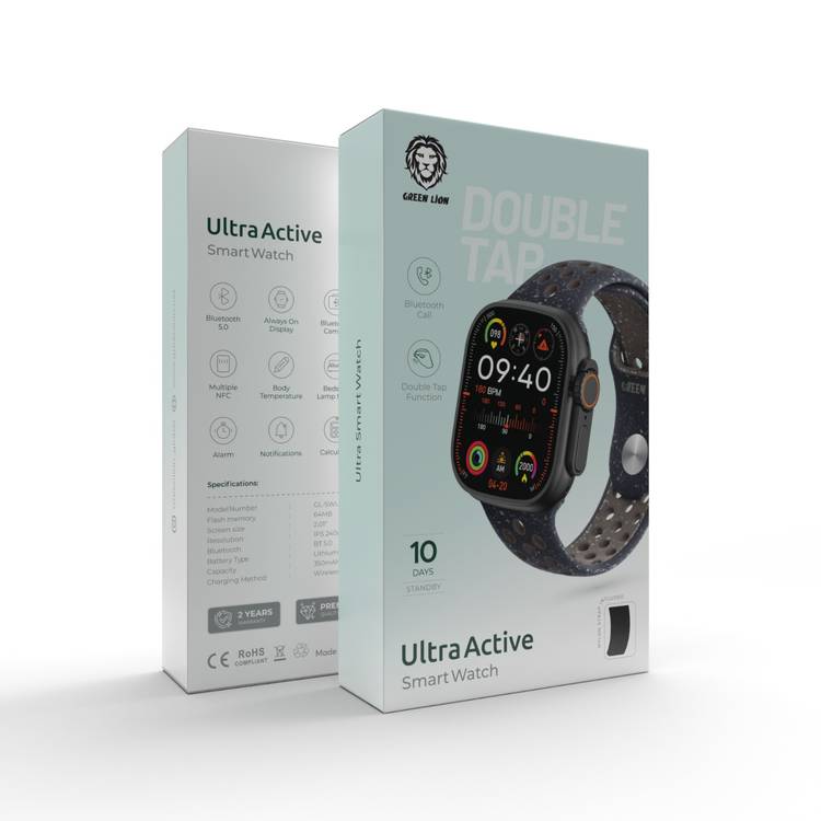 Shop Green Lion Ultra Active Smart Watch (GNUT49BKMSBK)