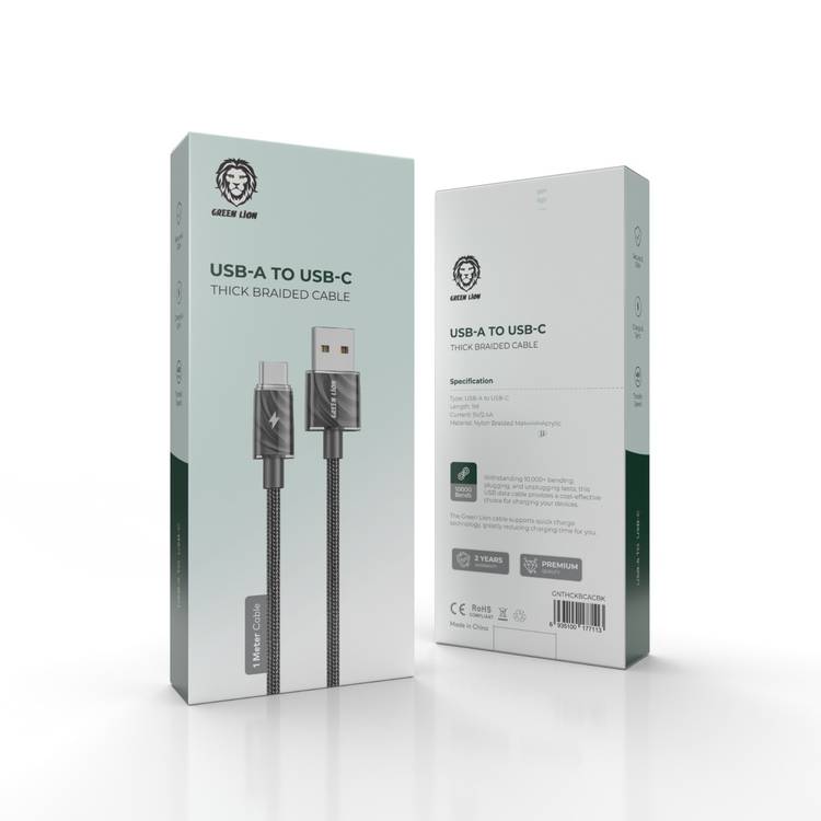 Shop Green Lion USB-A To Type-C Cable (1m) (GNTHCKBCACBK)